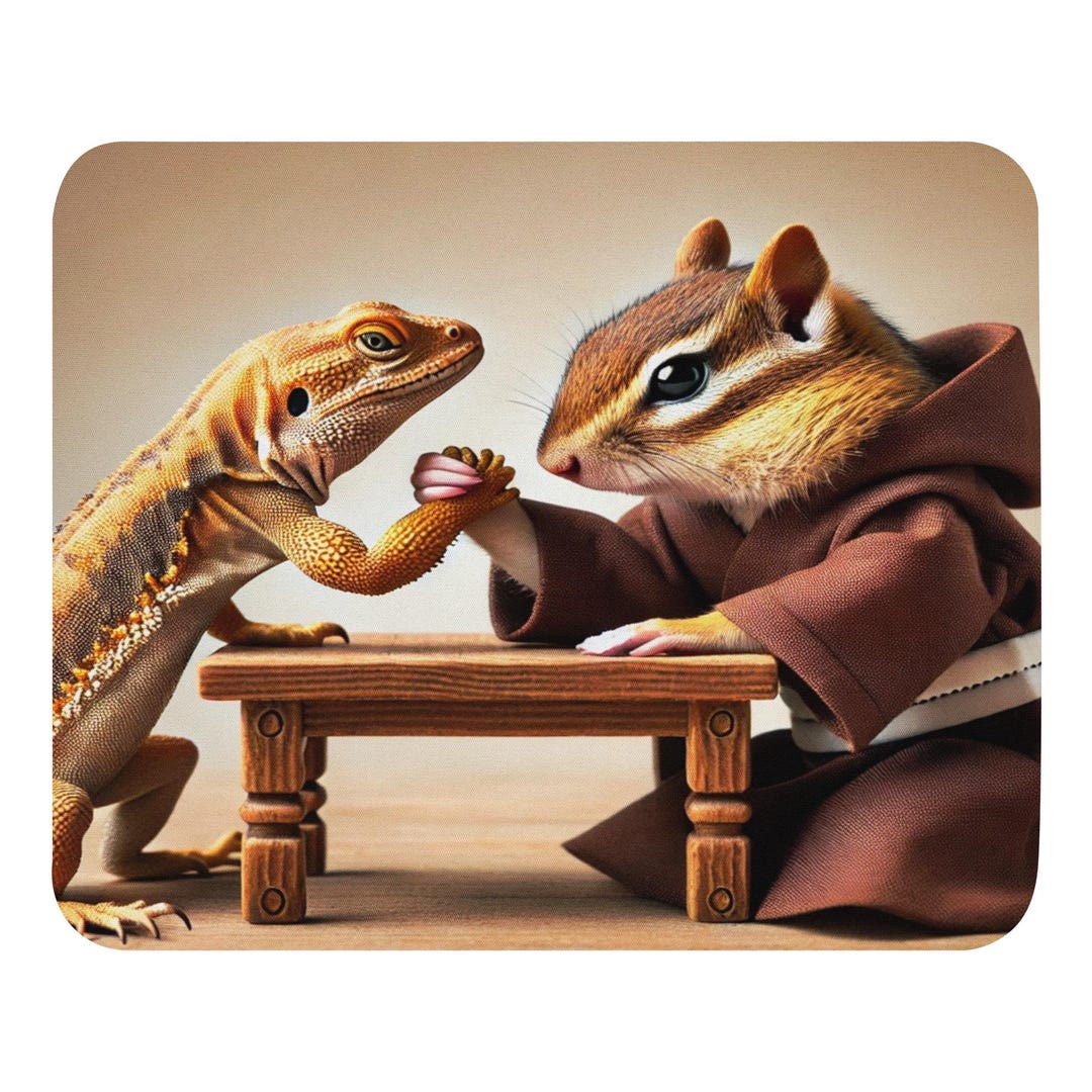 Chipmunk Arm Wrestling Mouse Pad - Etsy