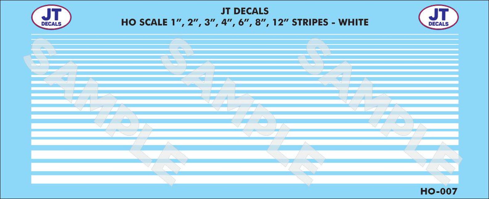 HO Scale White Stripe Water Slide Decals - Etsy