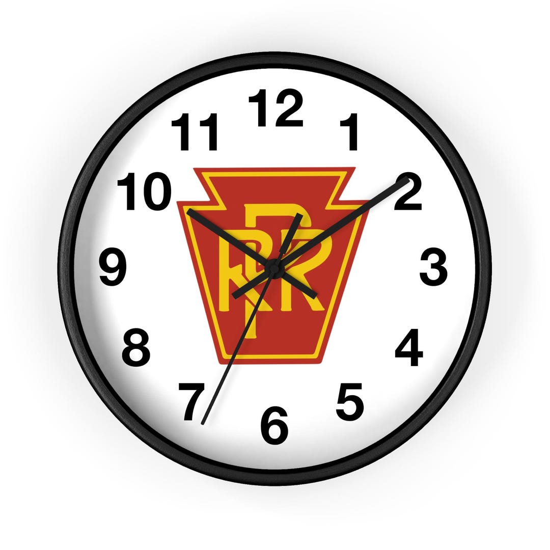 10" Diameter Pennsylvania Railroad Wall Clock - Etsy