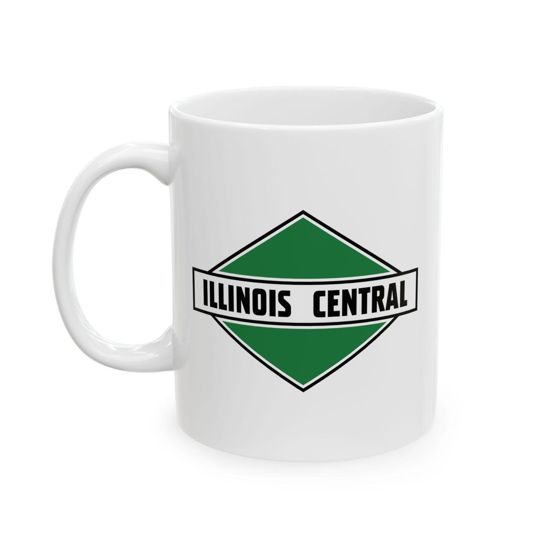 Illinois Central Railroad logo 02 Ceramic Mug, 11 Oz - Etsy