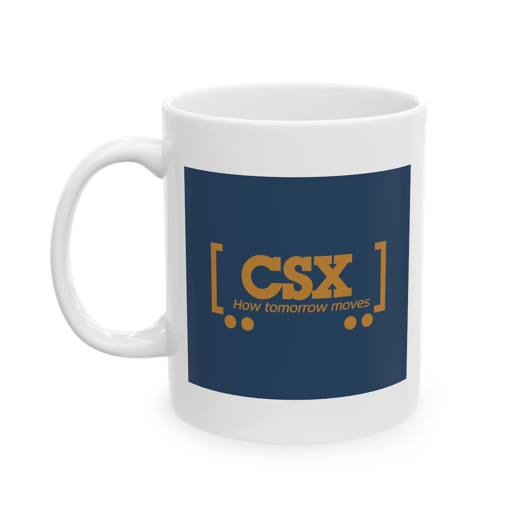 CSX Railroad logo 03 Ceramic Mug, 11 Oz - Etsy