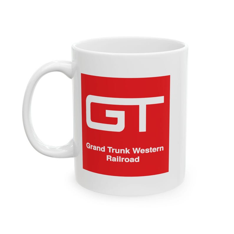Grand Trunk Western Railroad (logo # 03) Ceramic Mug, 11 Oz - Etsy