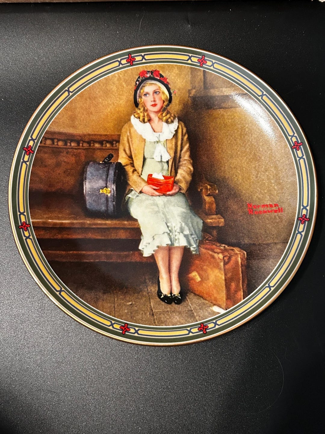 Vintage Norman Rockwell “A Young Girl’s Dream” Plate - Etsy