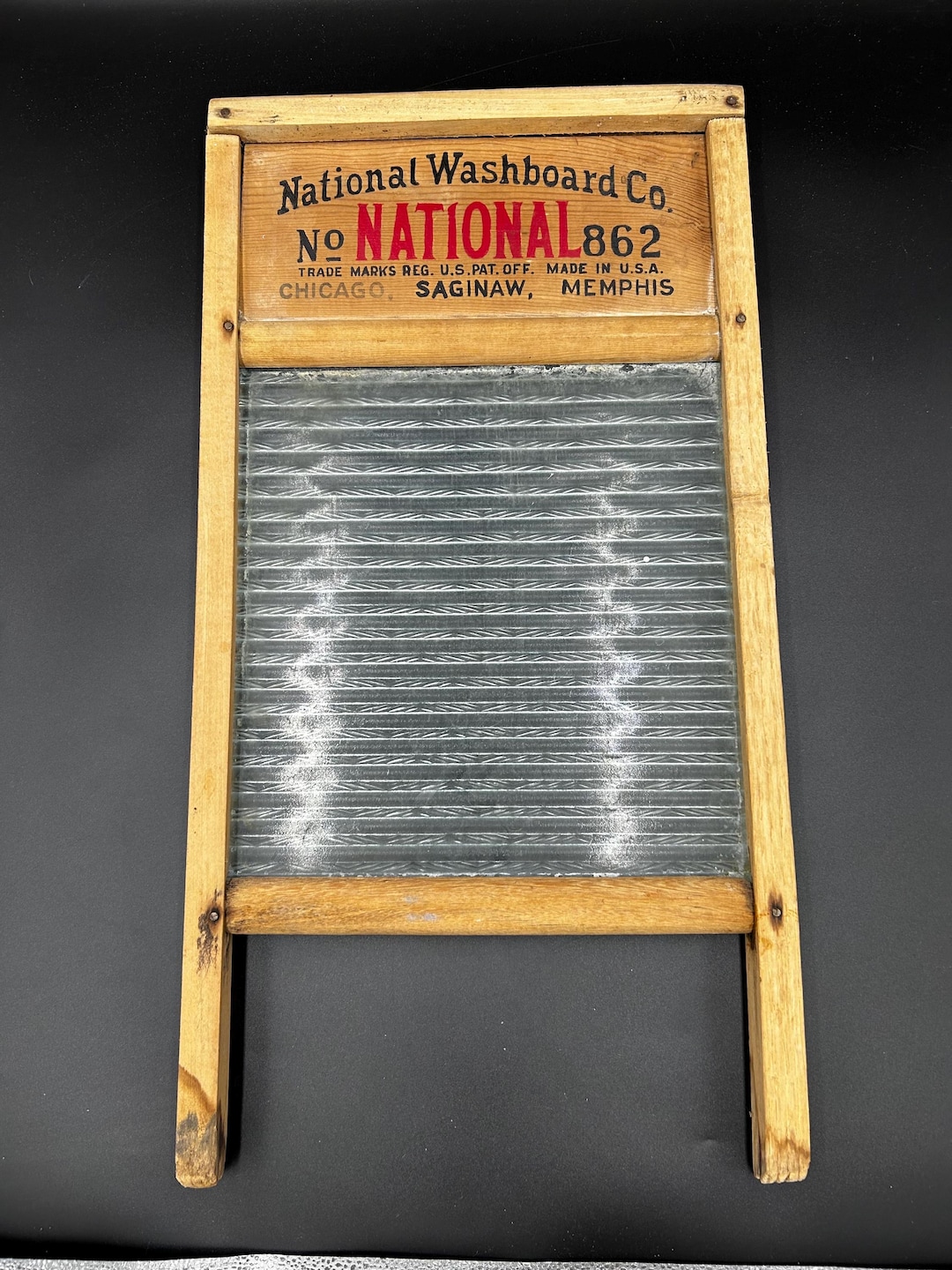 Vintage Original Washboard From National Washboard Co. No. 862 Circa ...