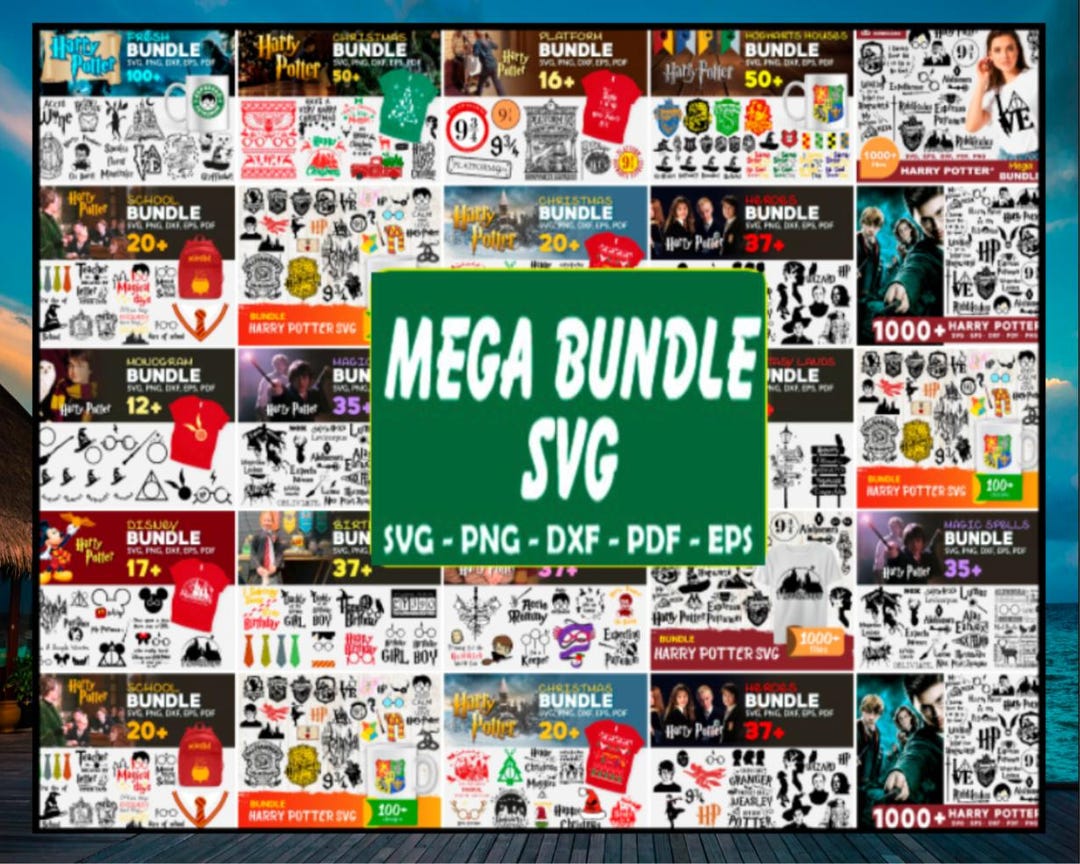 5000 Harry Potter Mega Bundle Svg, Harry Potter Svg, Harry Potter Movie ...