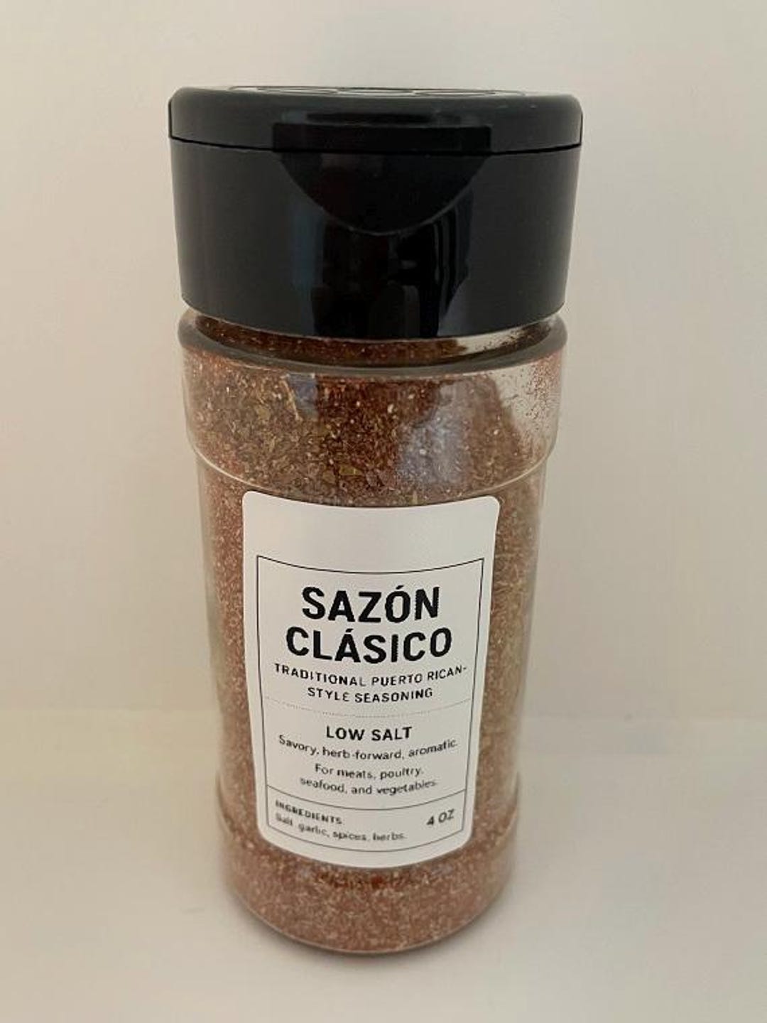 Puerto Rican Sazón Seasoning - Sazón Clásico Low Salt, Traditional ...