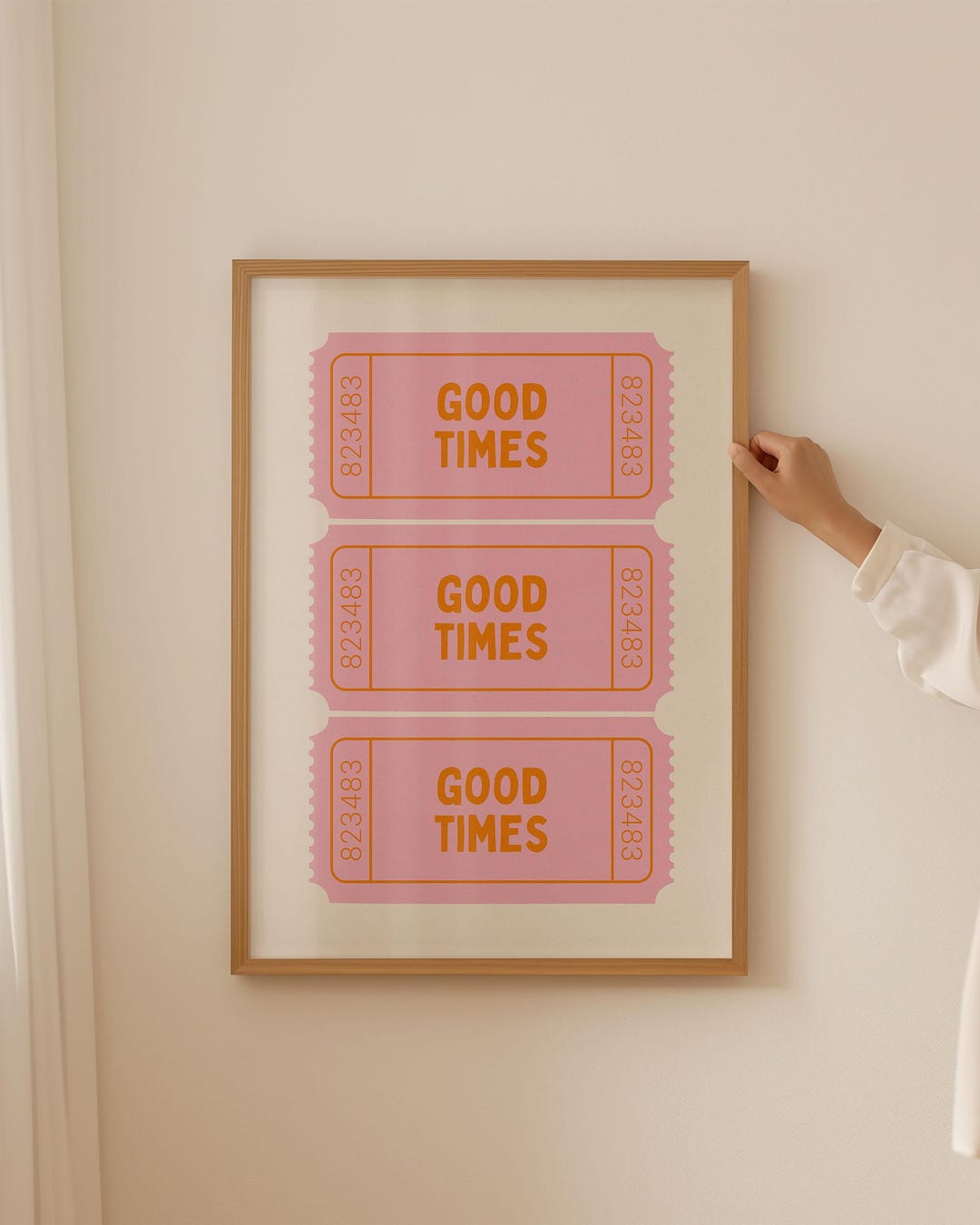 Good Times Ticket Digital Print, Ticket Art Print, Digital Retro Poster ...