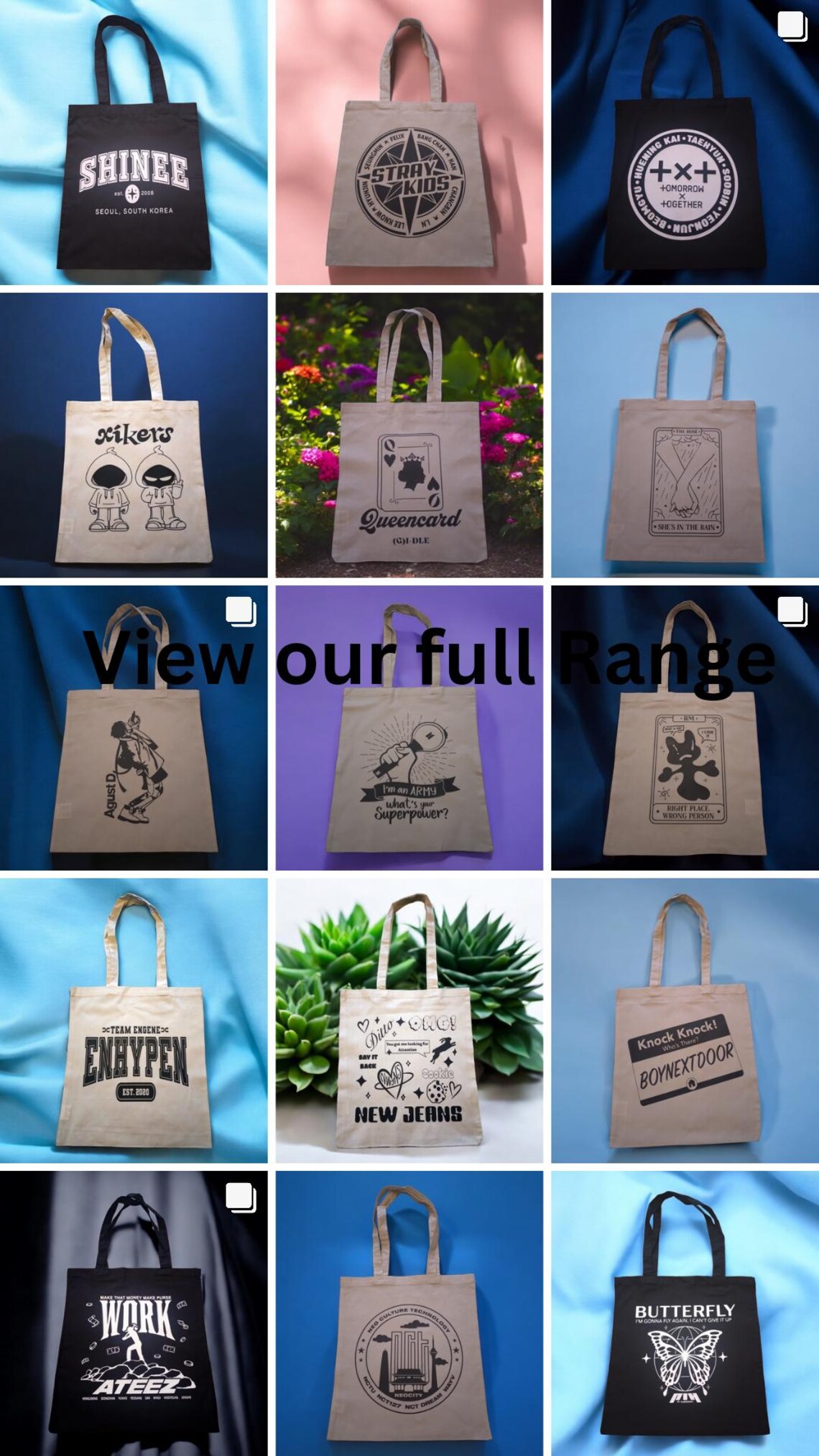 BTS - RM Indigo Tote Bag - Etsy