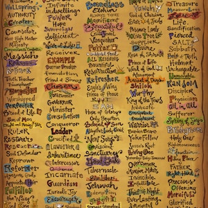 Names of God Canvas Print 22x30 Scripture Art - Etsy