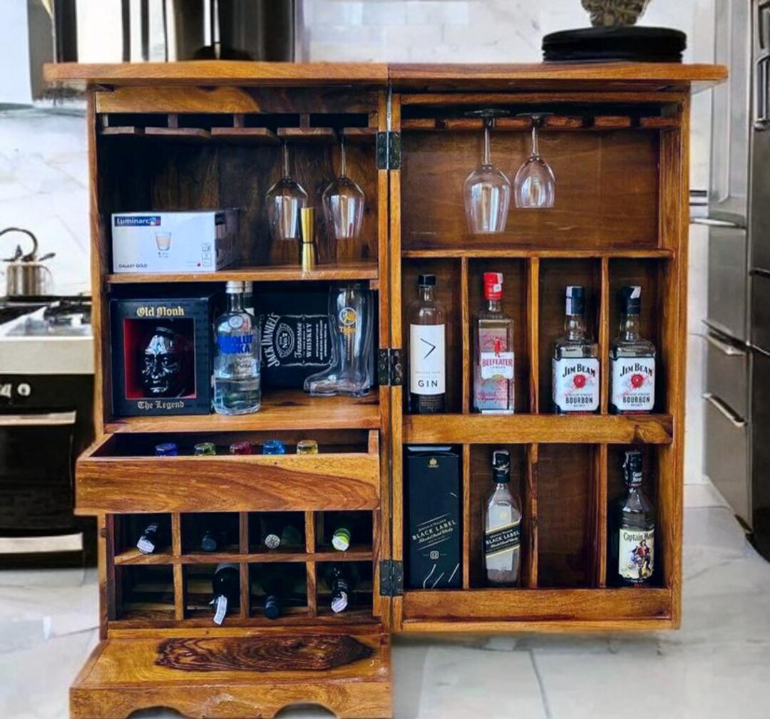 Alcohol Cabinet-wood Bar Cabinet-antique Cabinet-modern Cabinet - Etsy