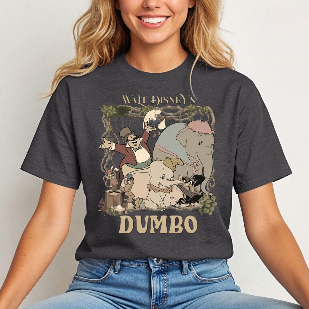 Walt Disney's Dumbo Shirt, Retro Dumbo T-shirt, Disneyworld Flying ...