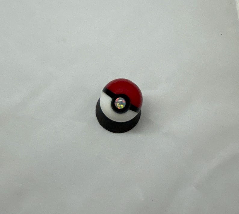 Hand Made Glass Pokeball Marble - Etsy