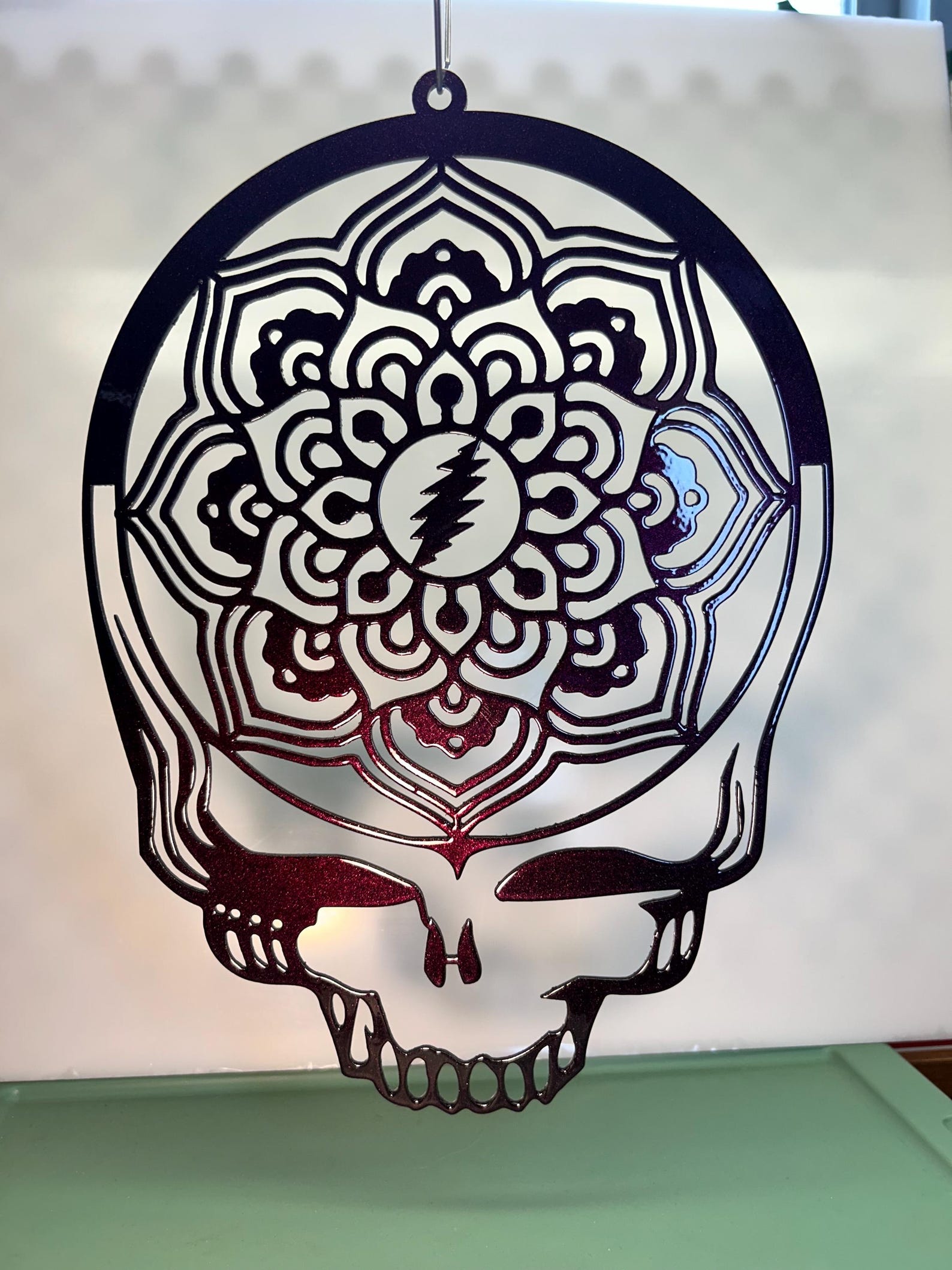 Grateful Dead Powdercoated SYF Flower Bolt Mandala - Etsy