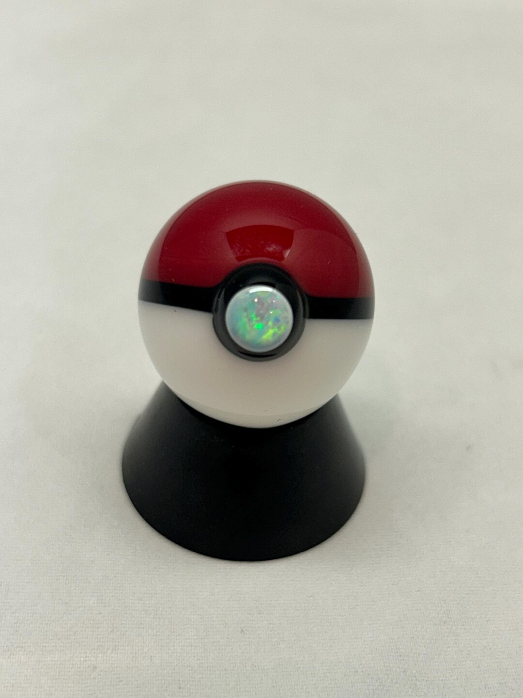 Hand Made Glass Pokeball Marble - Etsy