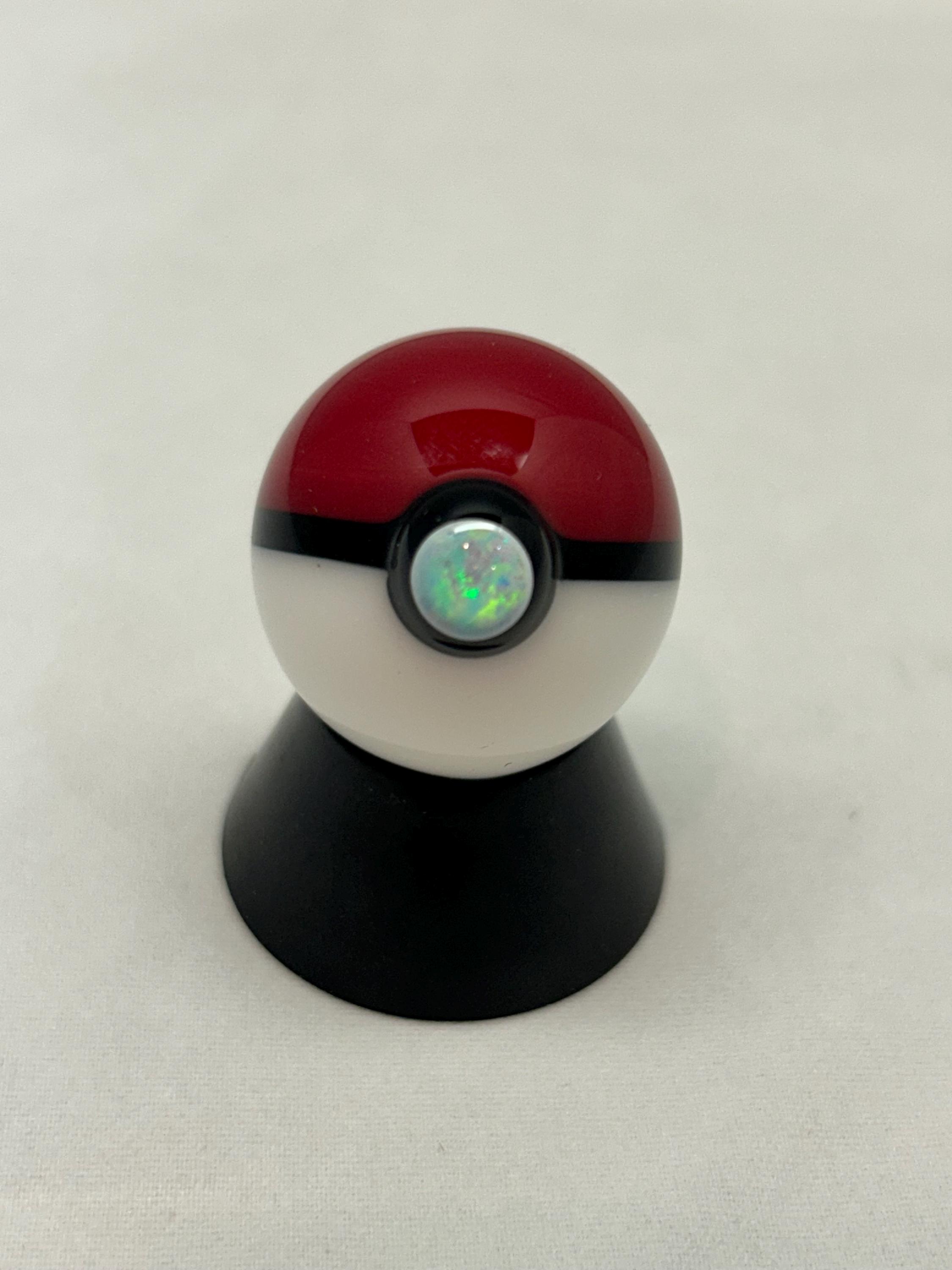Hand Made Glass Pokeball Marble - Etsy