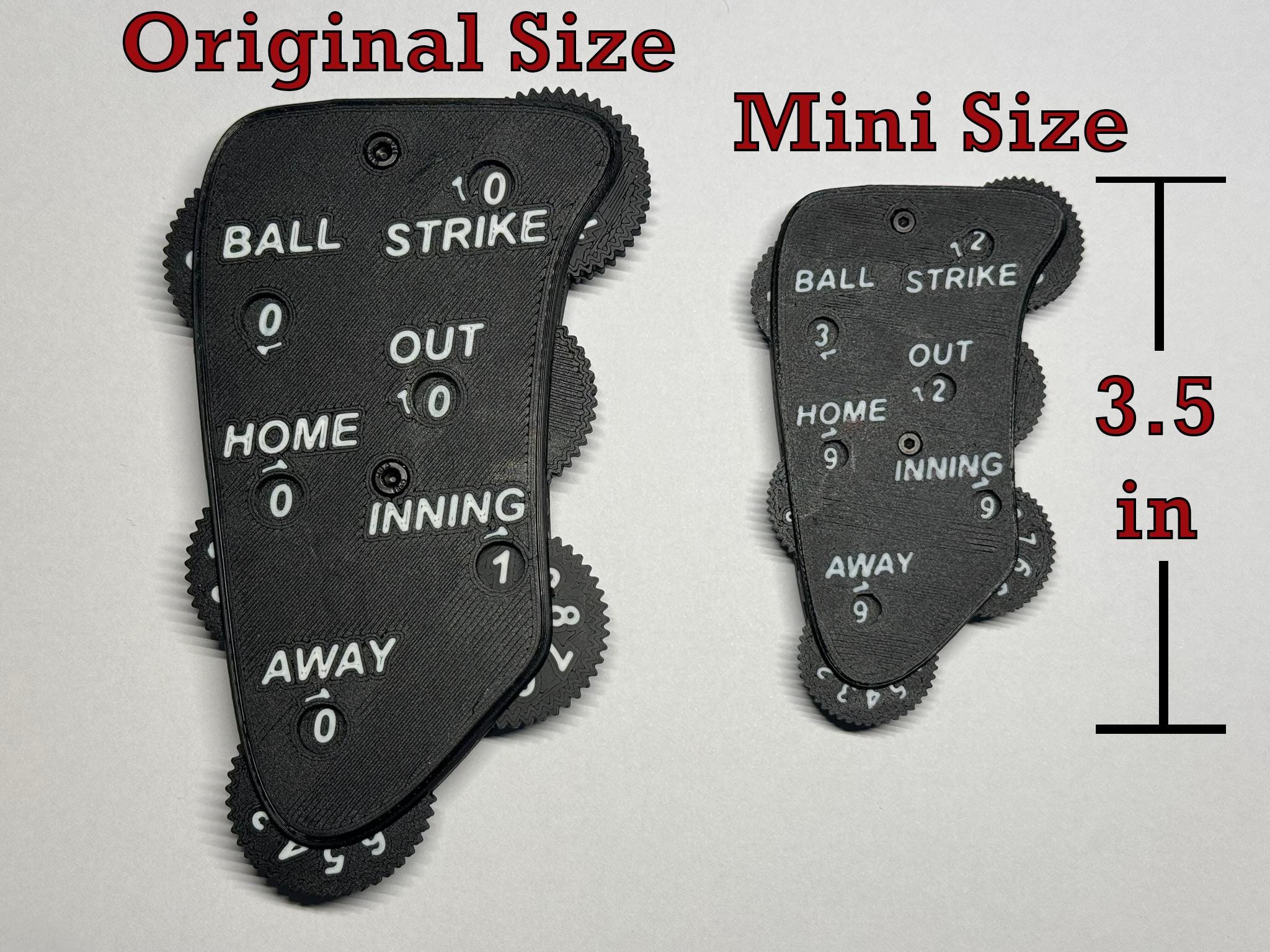 Umpire Clicker Counter Baseball - 4-Wheel Strike Ball Out Innings ...