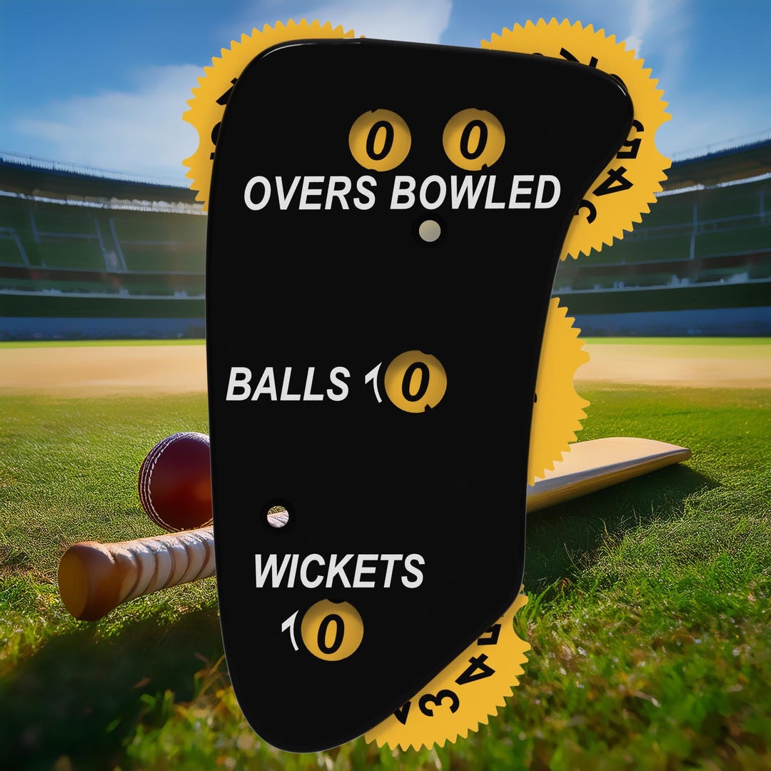 Cricket Umpire Dial Indicator. Tracks Overs, Balls, and Wickets. - Etsy