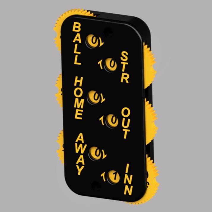 Rectangular Baseball/softball Umpire Clicker With Score Dials. for ...