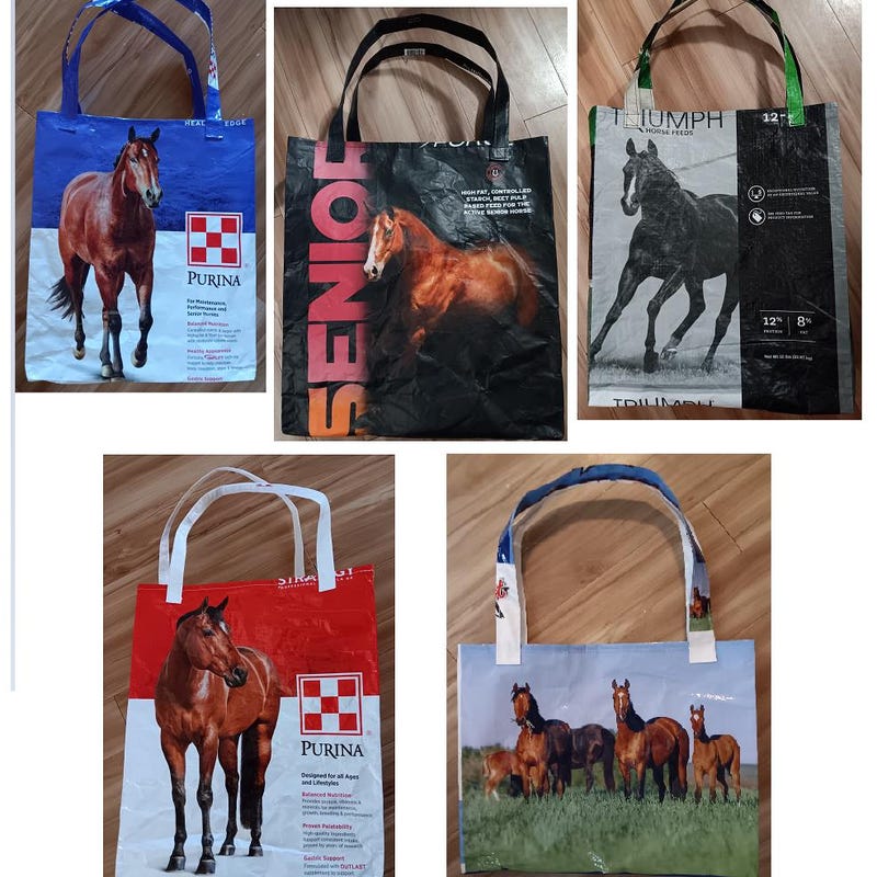 Horse Tote Feed Bag - Etsy