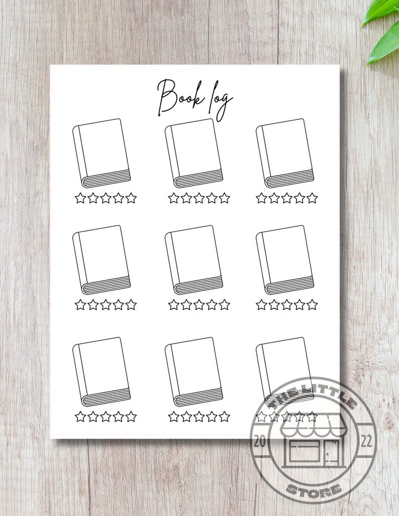 Printable Book Log Tracker - Reading List Template, Book Review Chart ...
