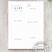 Printable Grocery List Template - Weekly Shopping Planner, Meal Prep ...