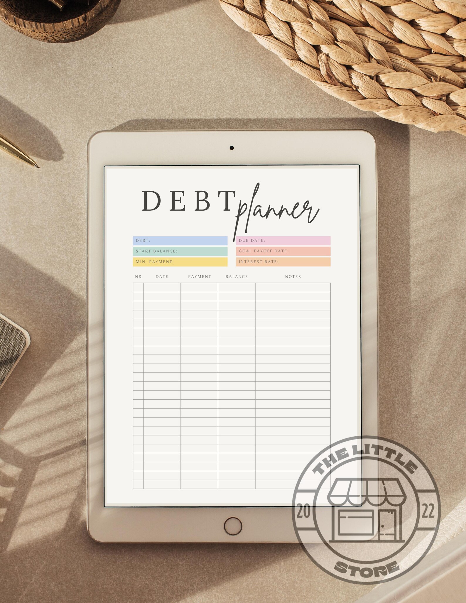 Printable Debt Planner - Debt Payoff Tracker, Budget Management ...