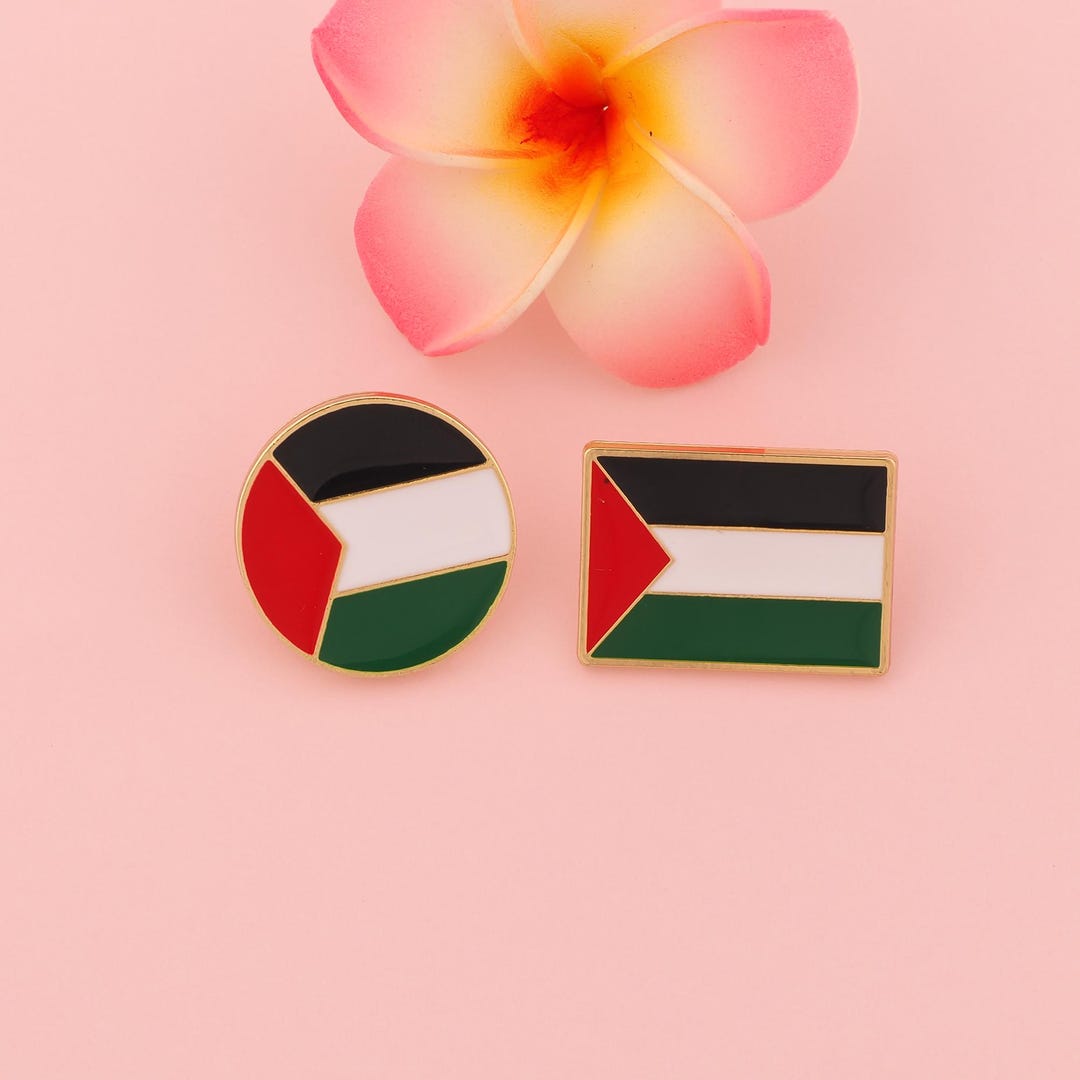 Palestine Flag Pins,flag Palestine Pin Badge,enamel Palestine Pins ...