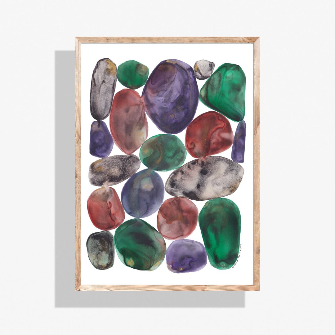 Printable Original Handmade Watercolour Painting, Abstract Modern ...