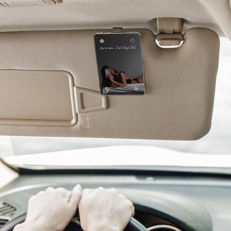 Custom Photo Car Visor Clip, Personalized Drive Safe Gift for Him ...