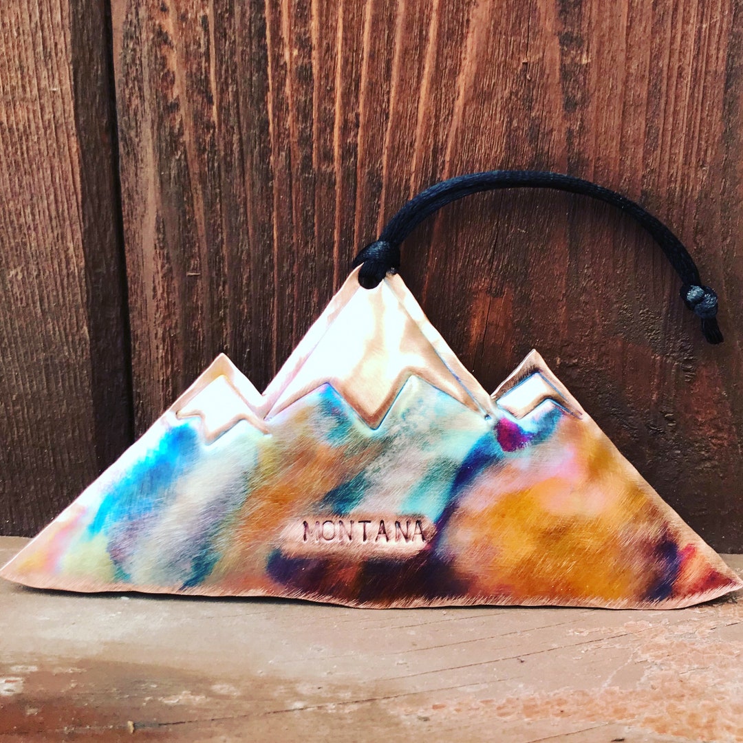 Handcrafted Mountain Range Ornament - Etsy