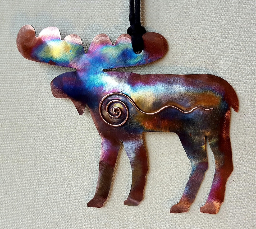 Handcrafted Copper Moose Ornament - Etsy