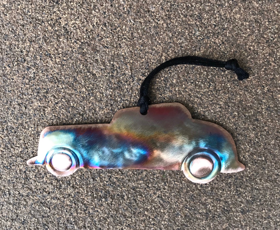 Handcrafted Copper Hot Rod Car Ornament - Etsy