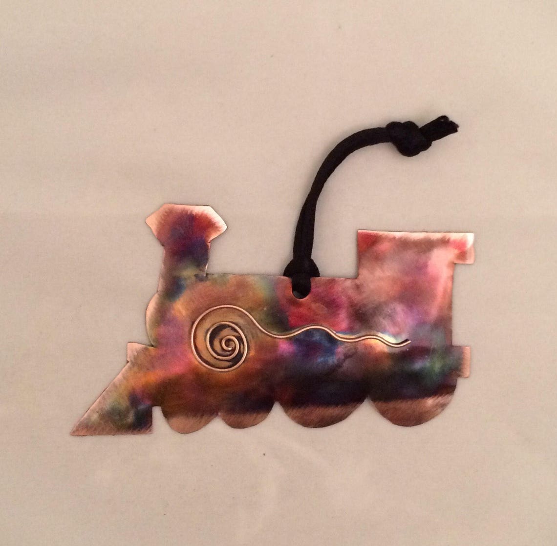 Handcrafted Copper Train Ornament - Etsy