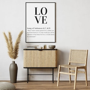 Bible Verse Print Christian Faith Jesus Wall Decor King Solomon ...