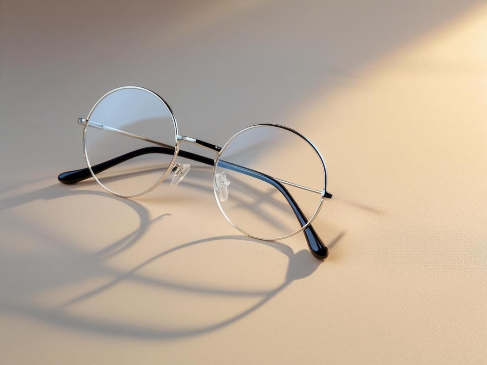 Vintage Style Round Metal Frame Glasses for Women and Men| Clear Round ...