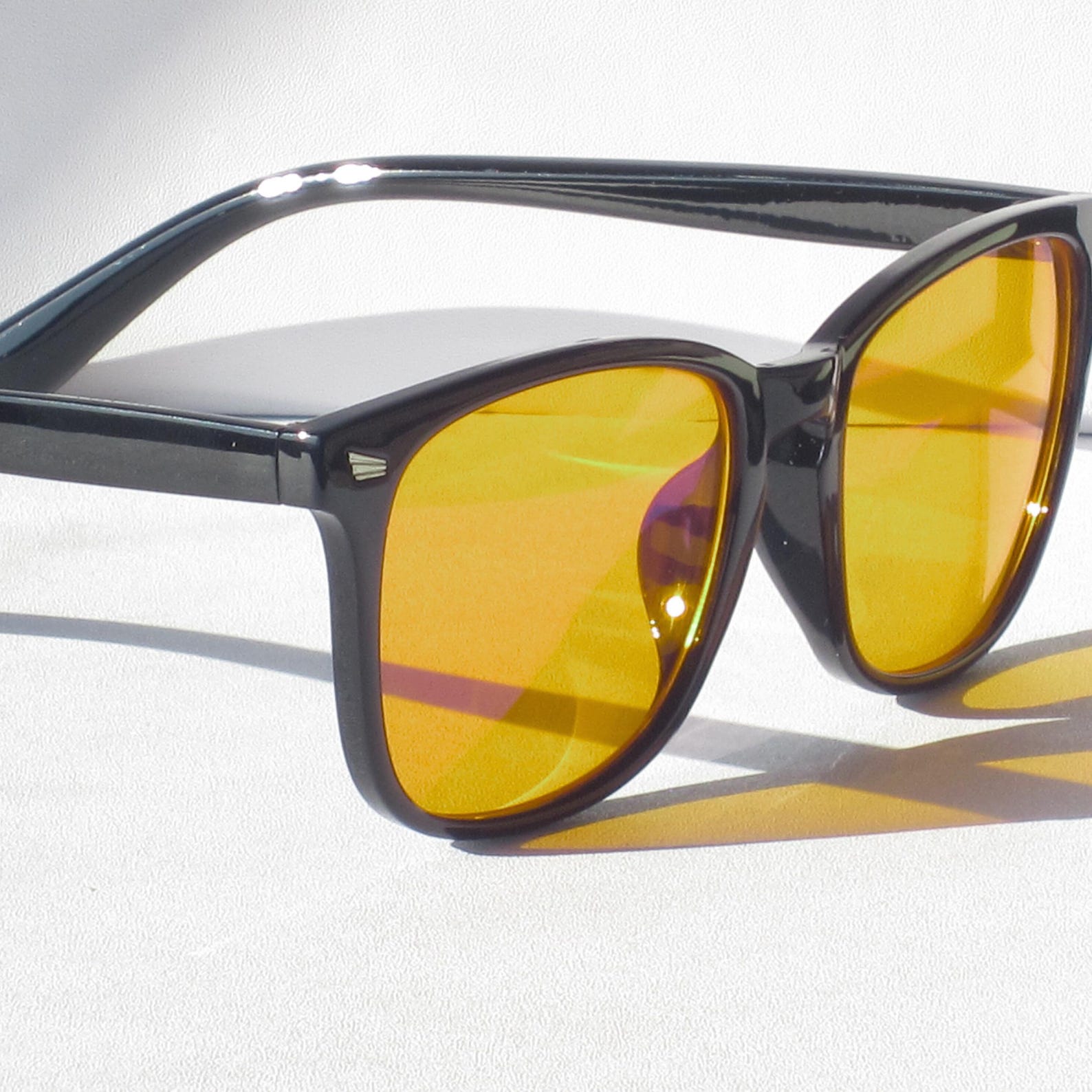 Yellow Lens Cat Eye Blue Light Blocking Glasses for Women and Men ...