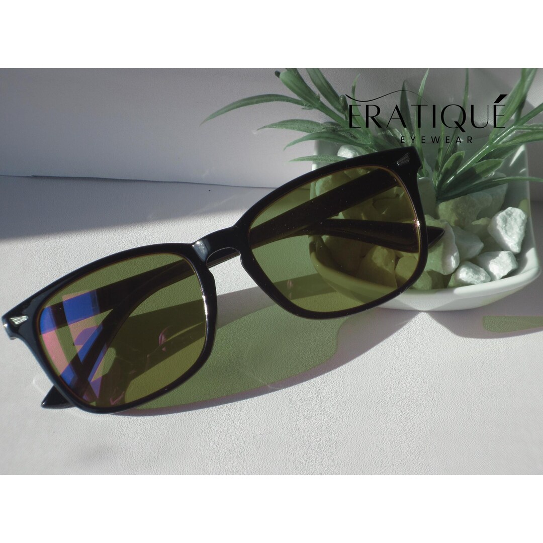 Green Lens Blue Light Blocking Glasses for Women and Men| Screen ...