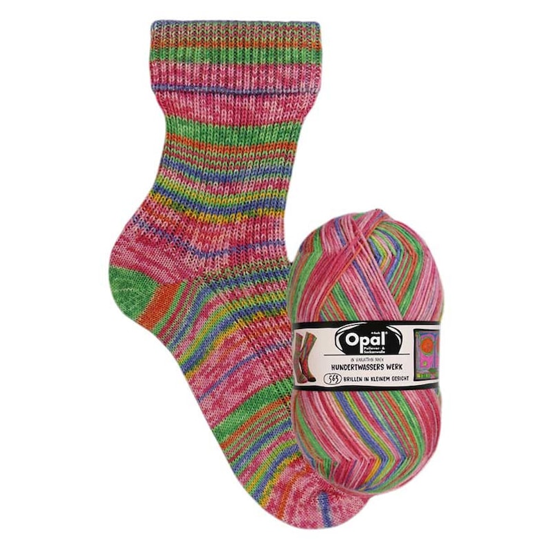 Opal Sock Yarn Hundertwasser 4, 100g/465yds, #4051 FREE Shipping (any Two+) - Etsy
