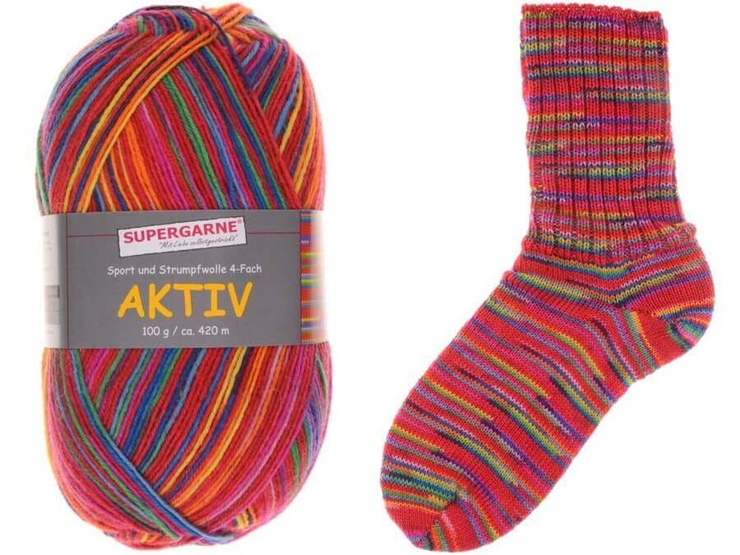 Supergarne Sock Yarn Aktiv Superwash 100g/459yd City #5121 FREE ...