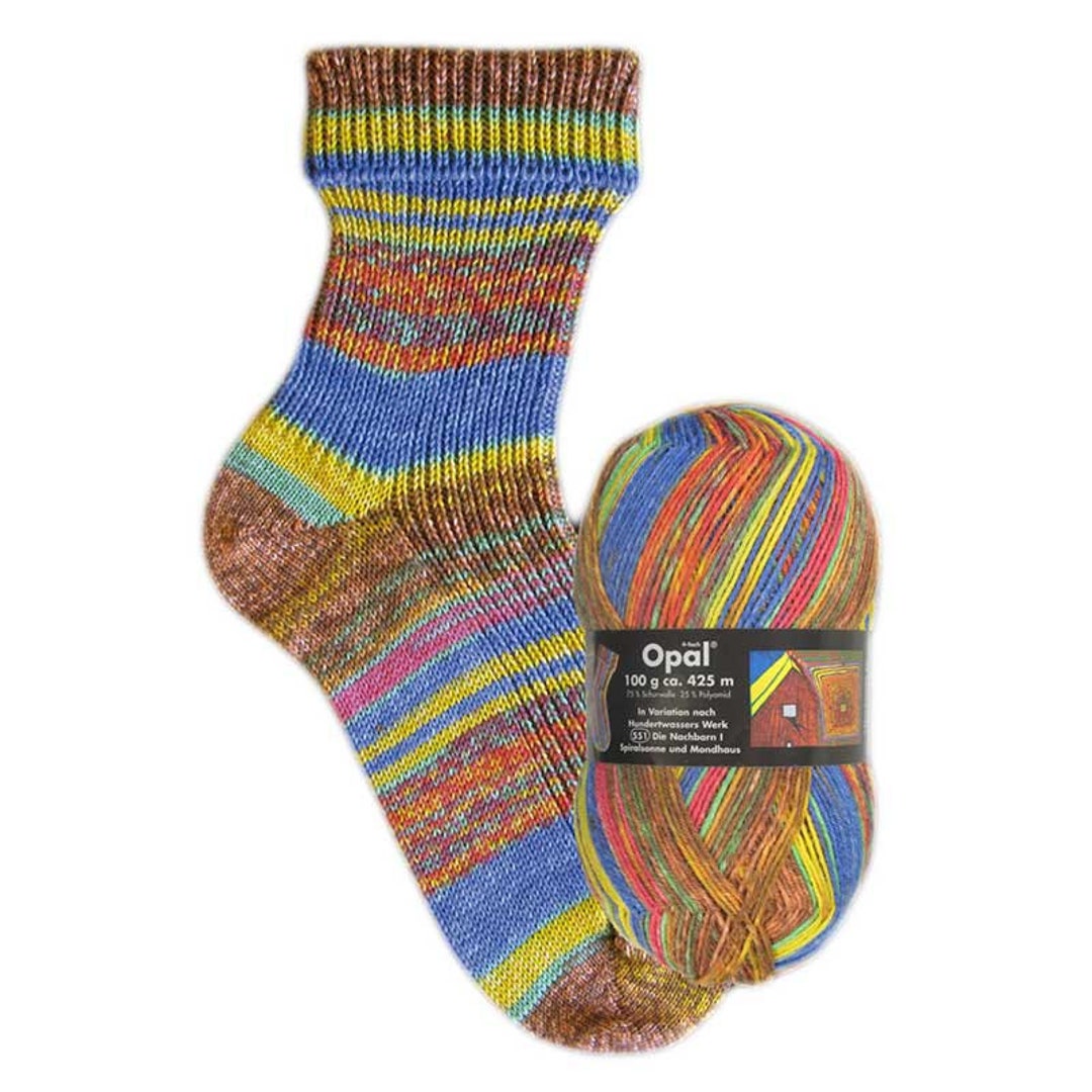Opal Sock Yarn Hundertwasser, 100g/465yds, #2100 FREE Shipping (any Two+) - Etsy