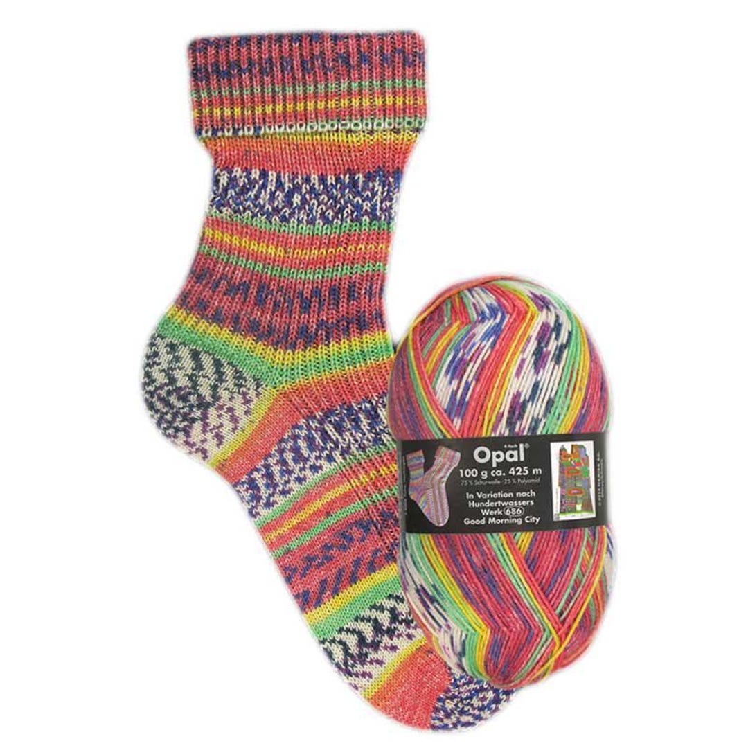 Opal Sock Yarn Hundertwasser, 100g/465yds, #2102 FREE Shipping (any Two+) - Etsy