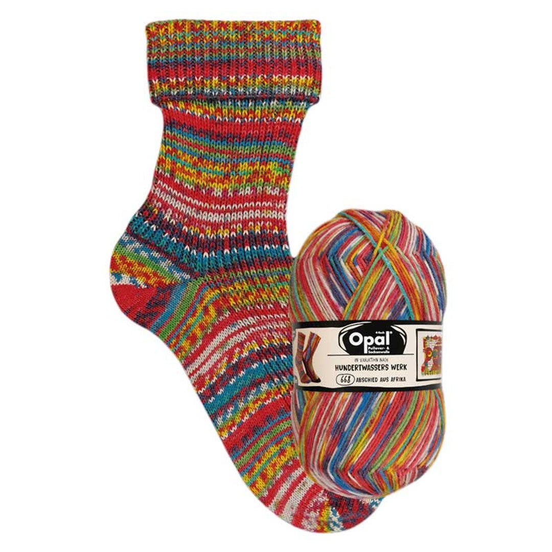 Opal Sock Yarn Hundertwasser 4, 100g/465yds, #4054 FREE Shipping (any Two+) - Etsy