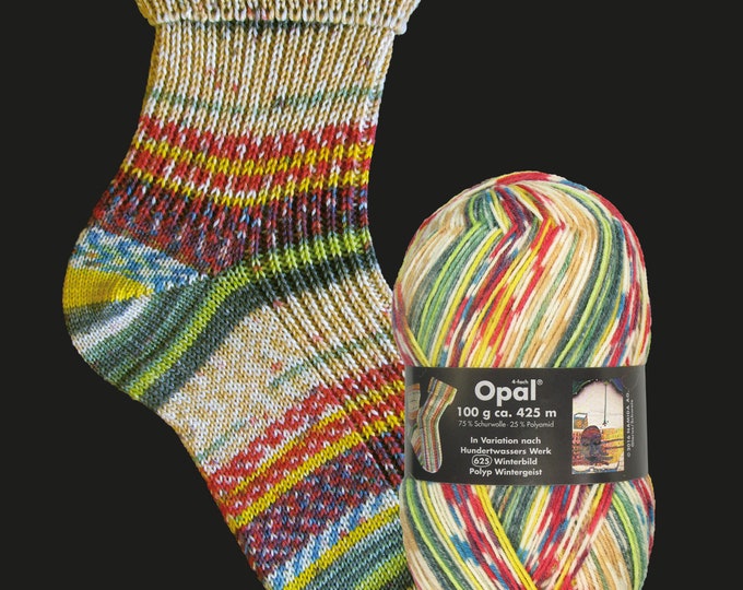 Opal Sock Yarn Hundertwasser, 100g/465yds, 2104 FREE Shipping any Two - Etsy