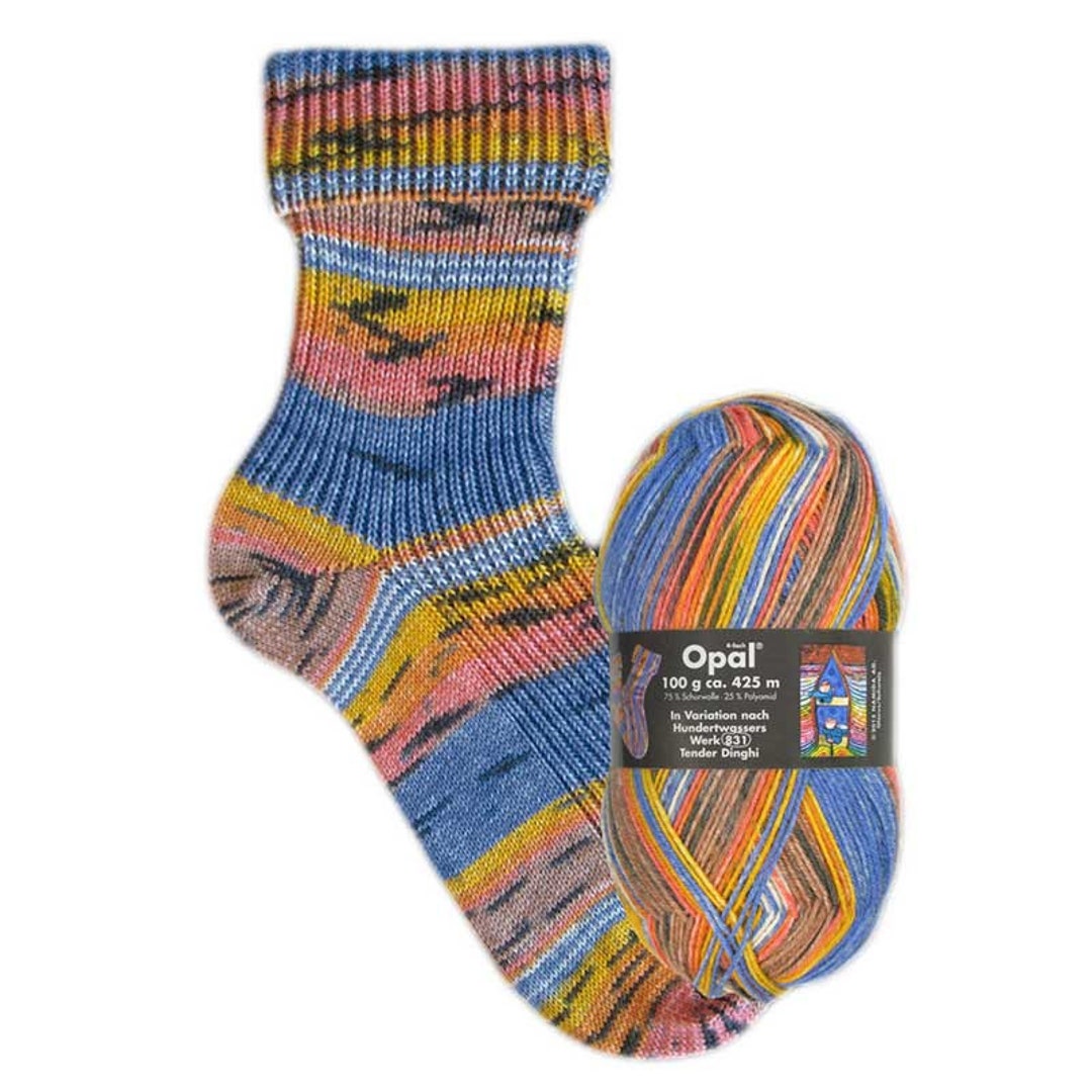 Opal Sock Yarn Hundertwasser, 100g/465yds, #2103 FREE Shipping (any Two+) - Etsy