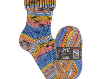 Opal Sock Yarn Hundertwasser, 100g/465yds, 3200 FREE Shipping any Two - Etsy