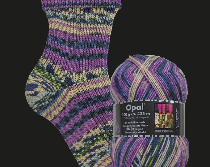Opal Sock Yarn Hundertwasser 100g/465yds 2104 - Etsy