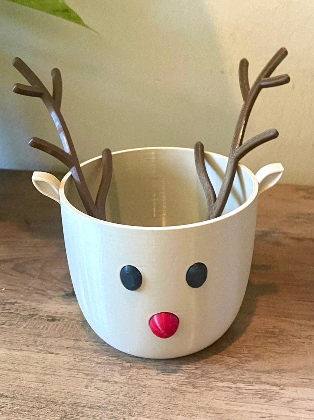 Rudolph Reindeer Pot Planter - Etsy