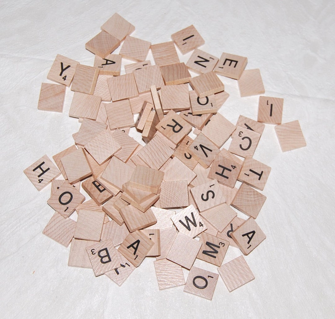 100 Scrabble Tiles - Etsy