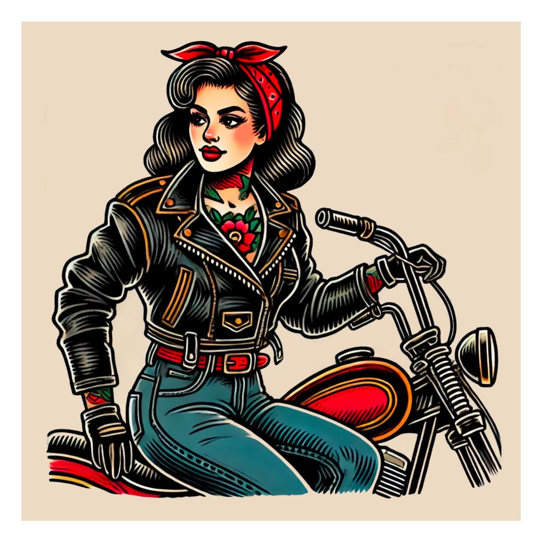 BIKER BOMBSHELL - Etsy