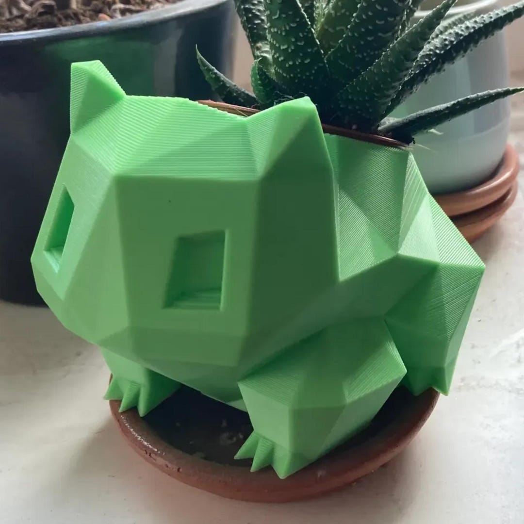 Bulbasaur Planter – 3D Printed Bulbasaur Plant Pot, Perfect for ...